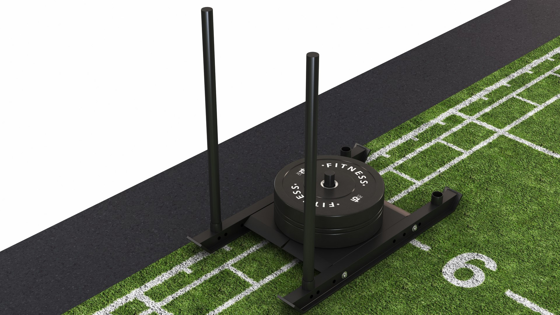 3D Crossfit Diagonal With Machines Model - TurboSquid 1856370