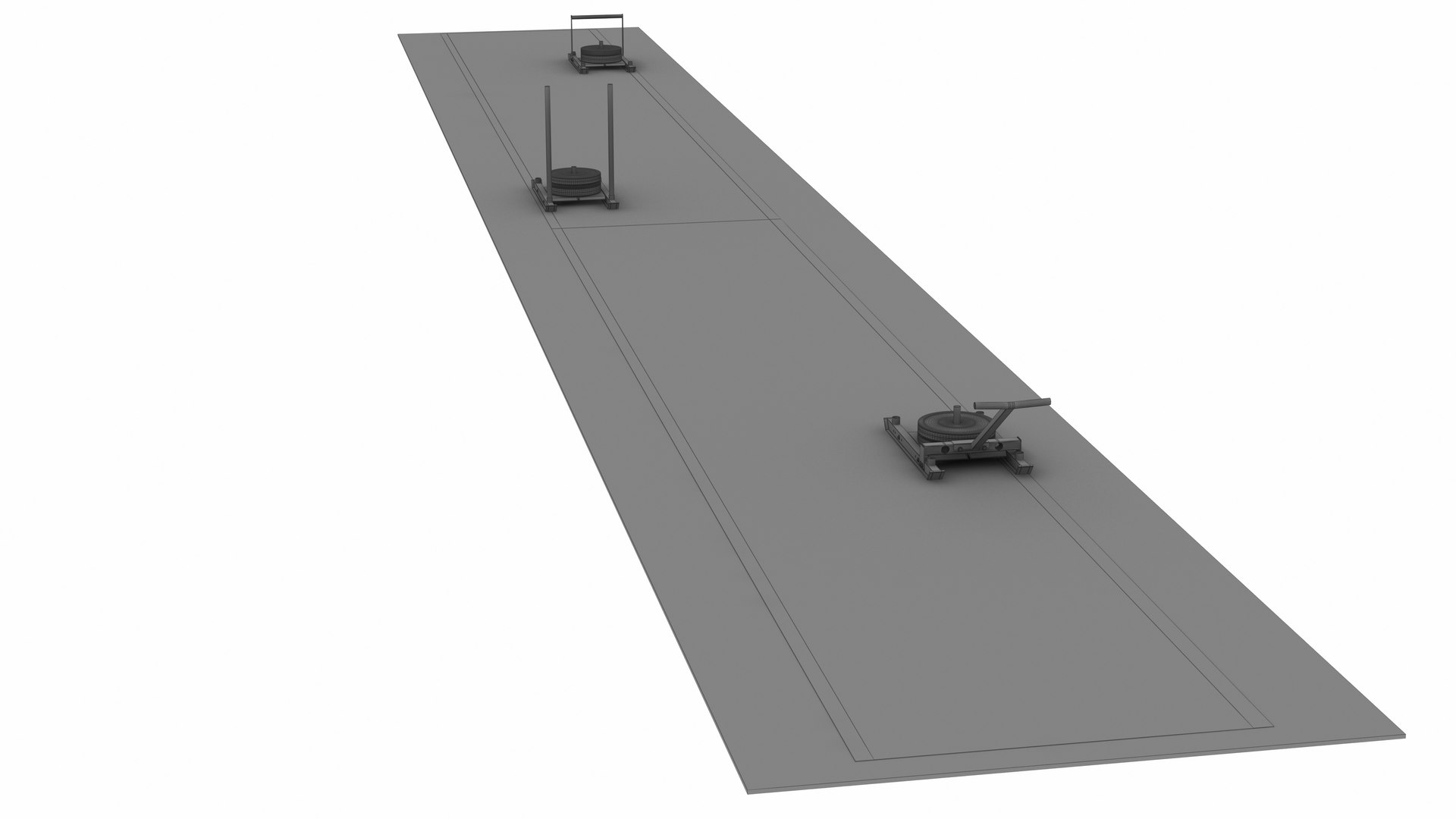 3D Crossfit Diagonal With Machines Model - TurboSquid 1856370