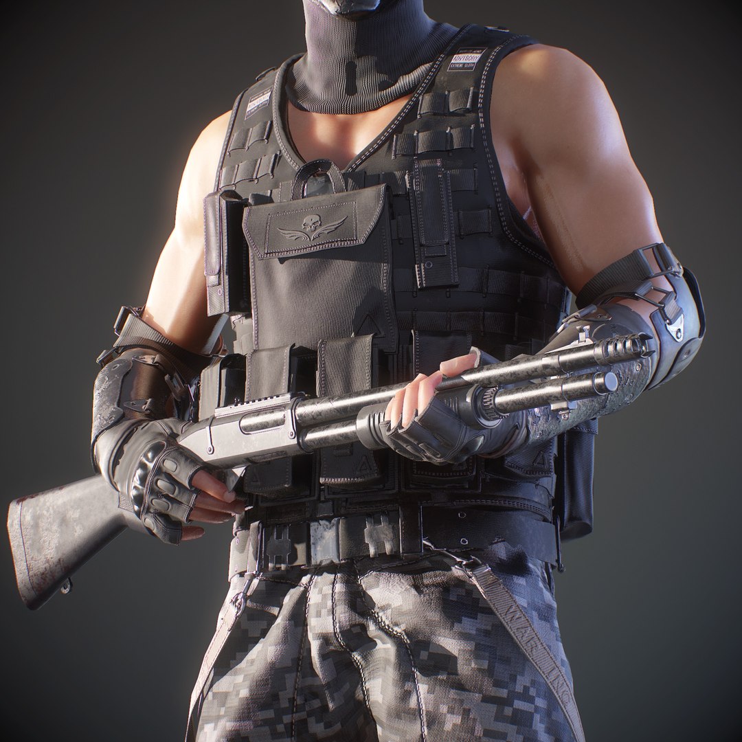 3D Terrorist Soldier Unreal Unity Model - TurboSquid 1881205