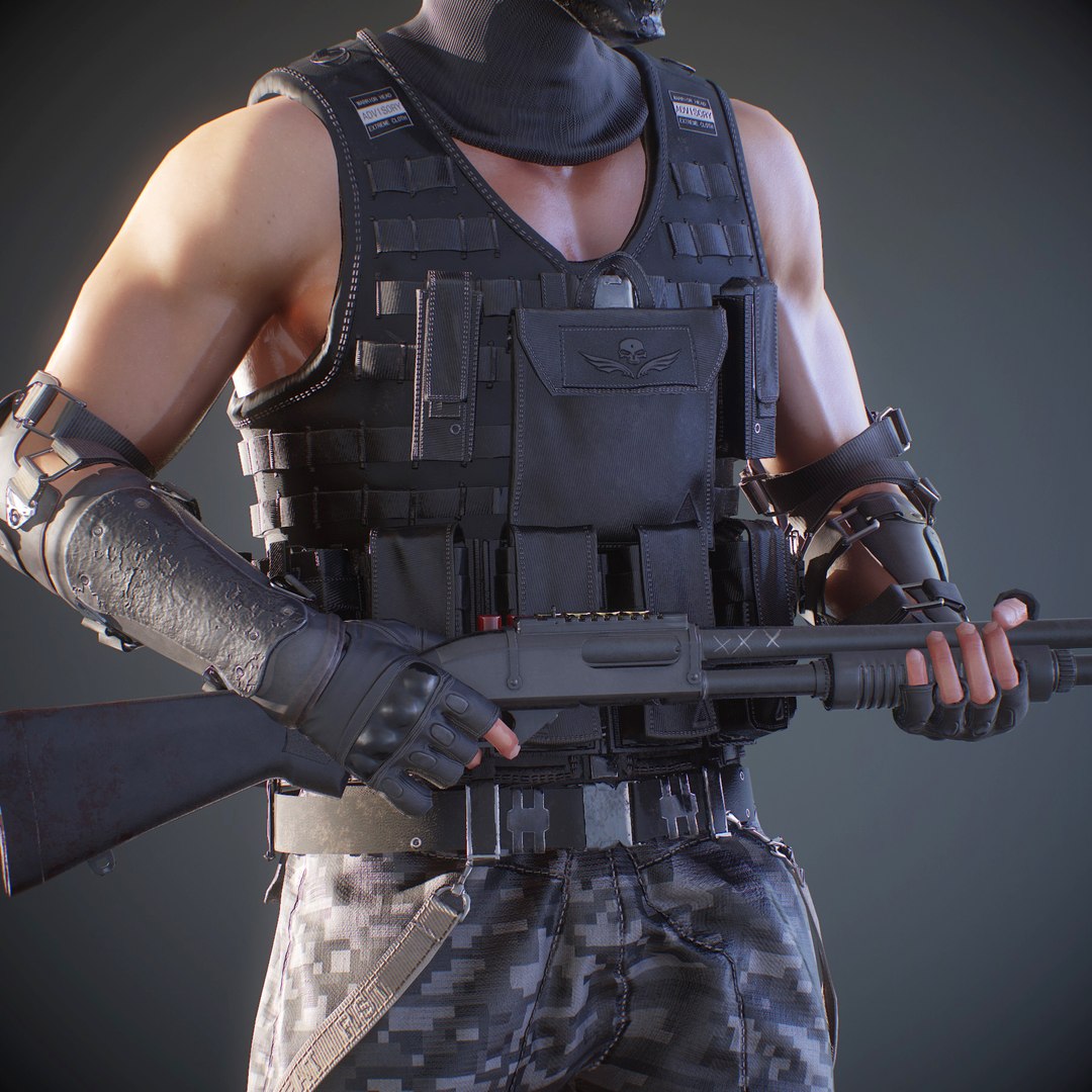 3D Terrorist Soldier Unreal Unity model - TurboSquid 1881205