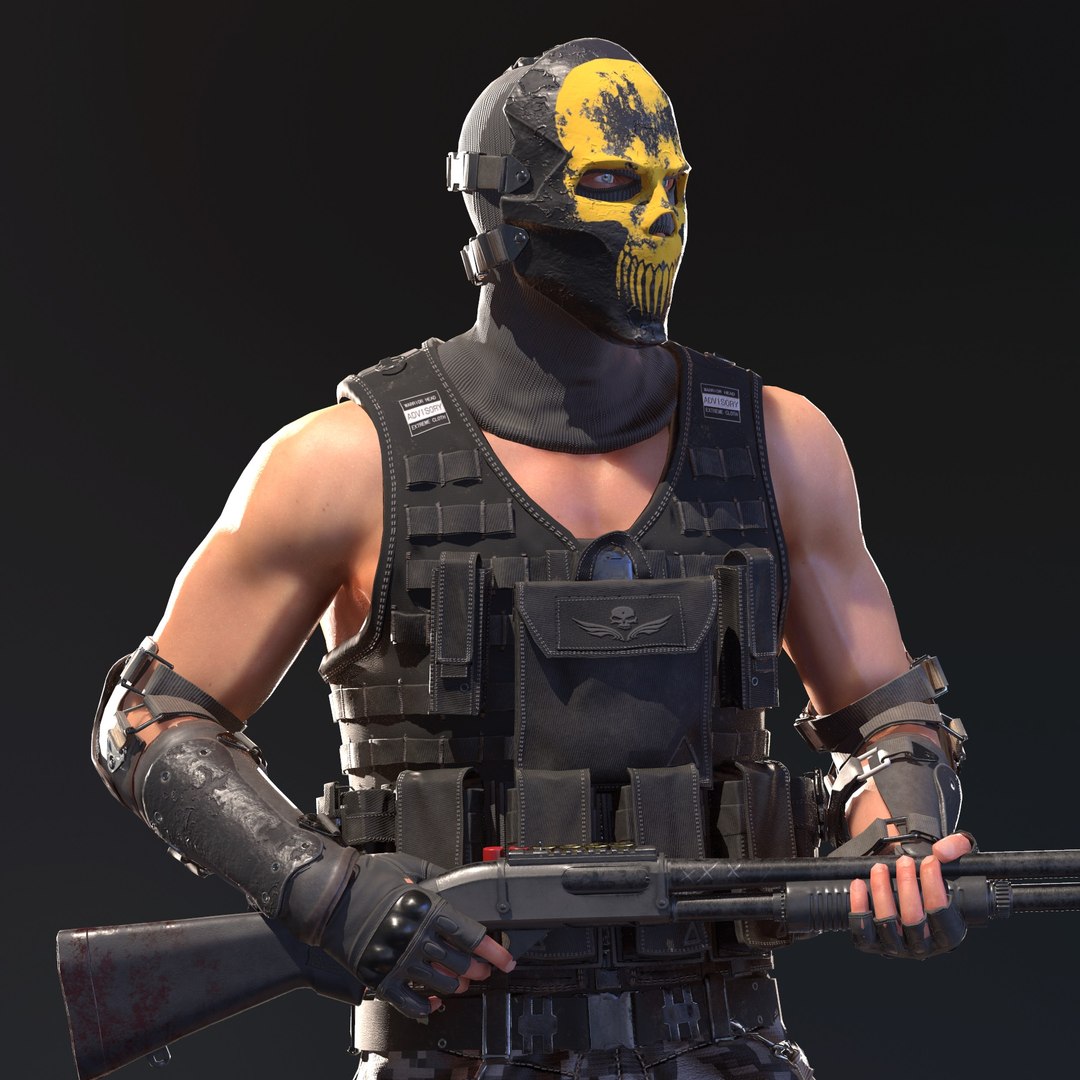 3D Terrorist Soldier Unreal Unity model - TurboSquid 1881205