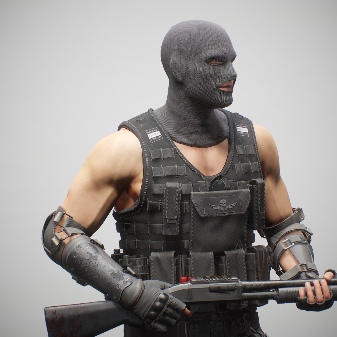 3D Terrorist Soldier Unreal Unity model - TurboSquid 1881205