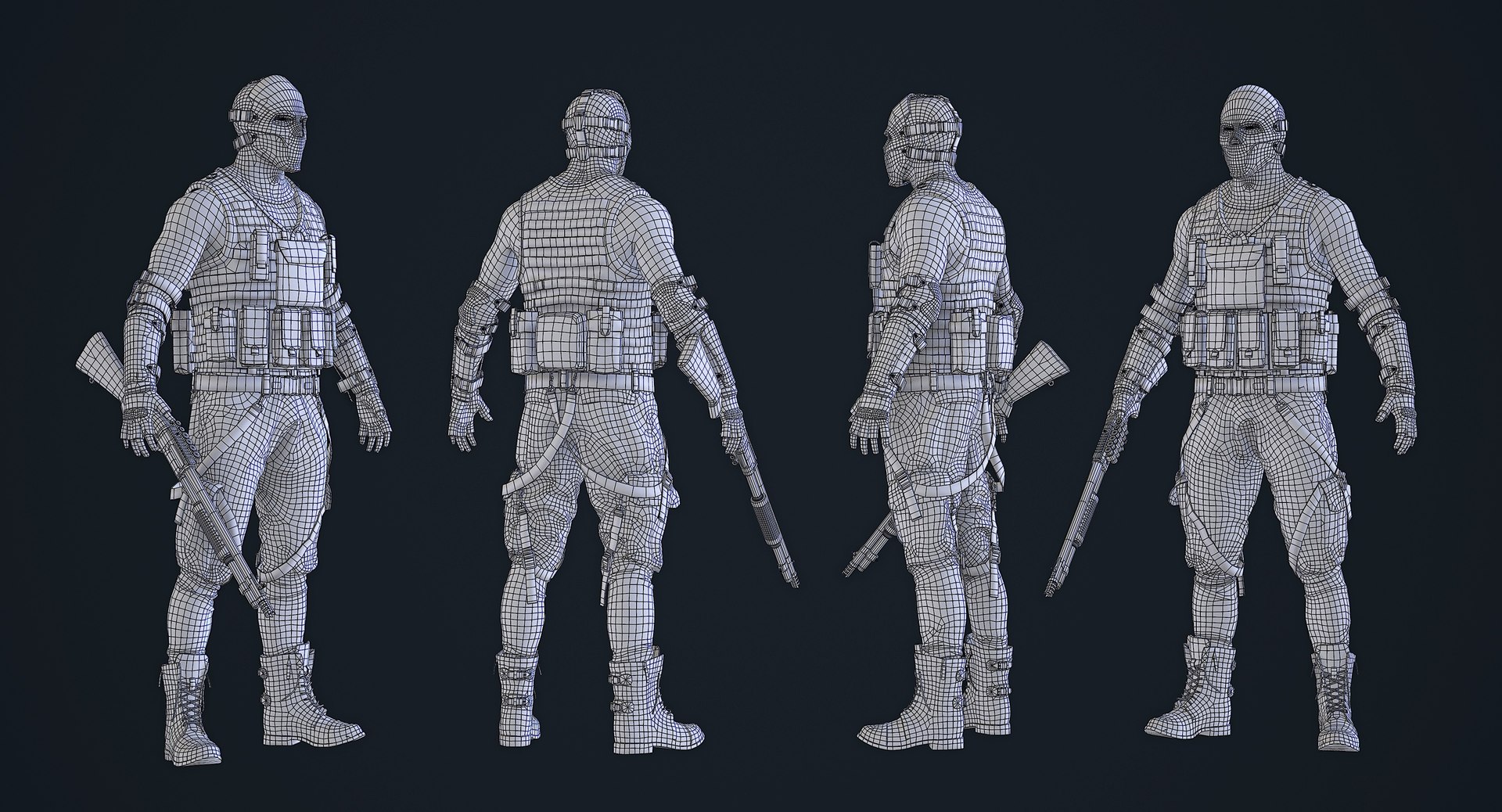 3D Terrorist Soldier Unreal Unity model - TurboSquid 1881205