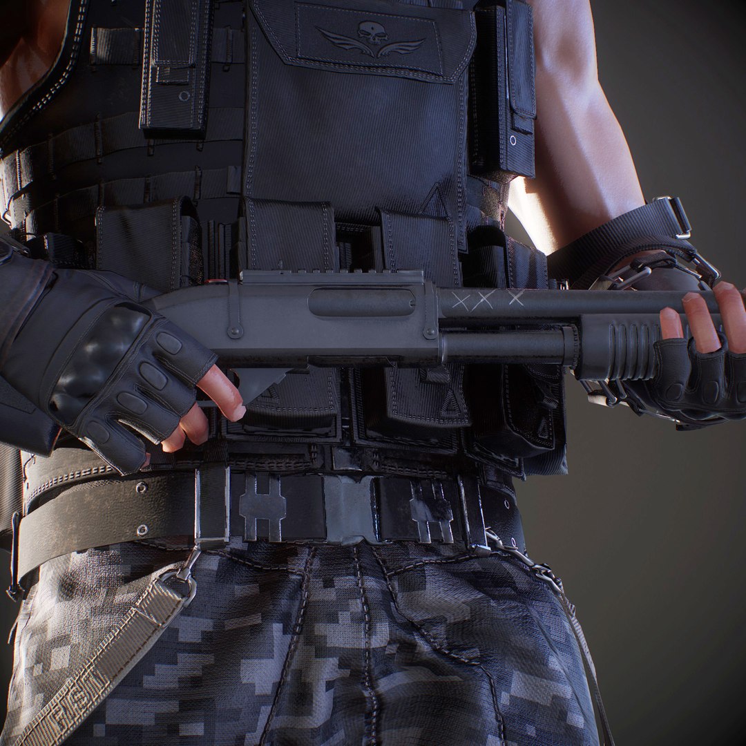 3D Terrorist Soldier Unreal Unity Model - TurboSquid 1881205