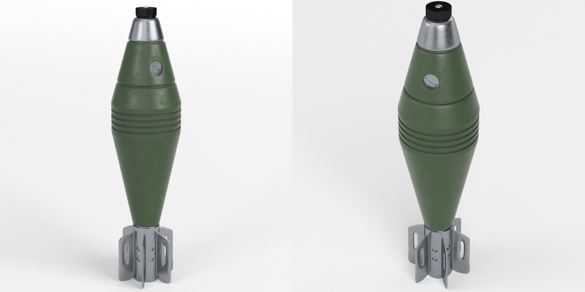 3D Mortar Round Model - TurboSquid 1753338