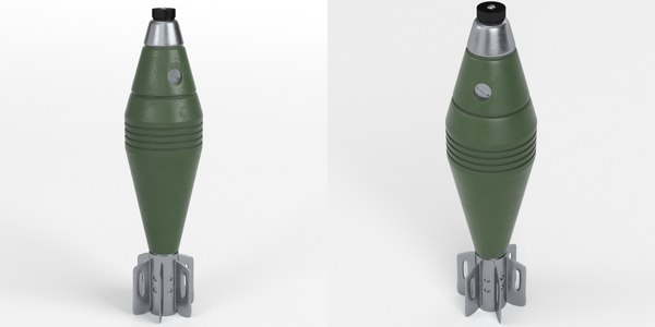 3D Mortar round model - TurboSquid 1753338