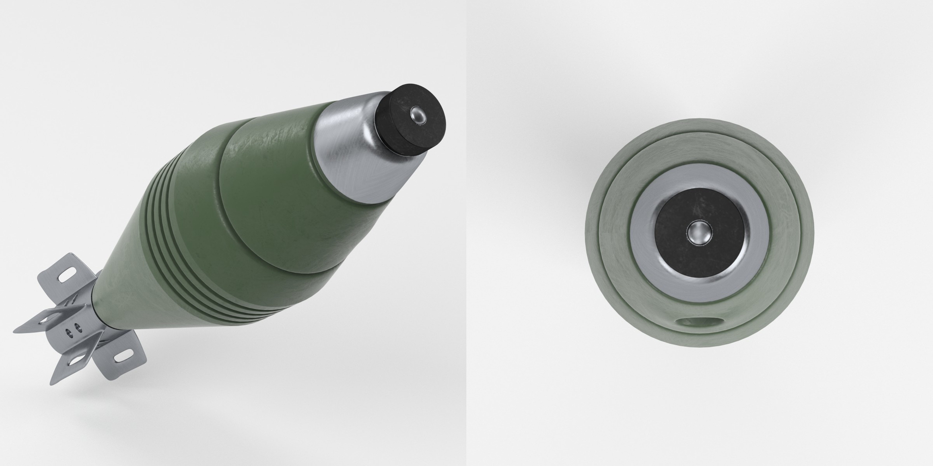 3D Mortar round model - TurboSquid 1753338
