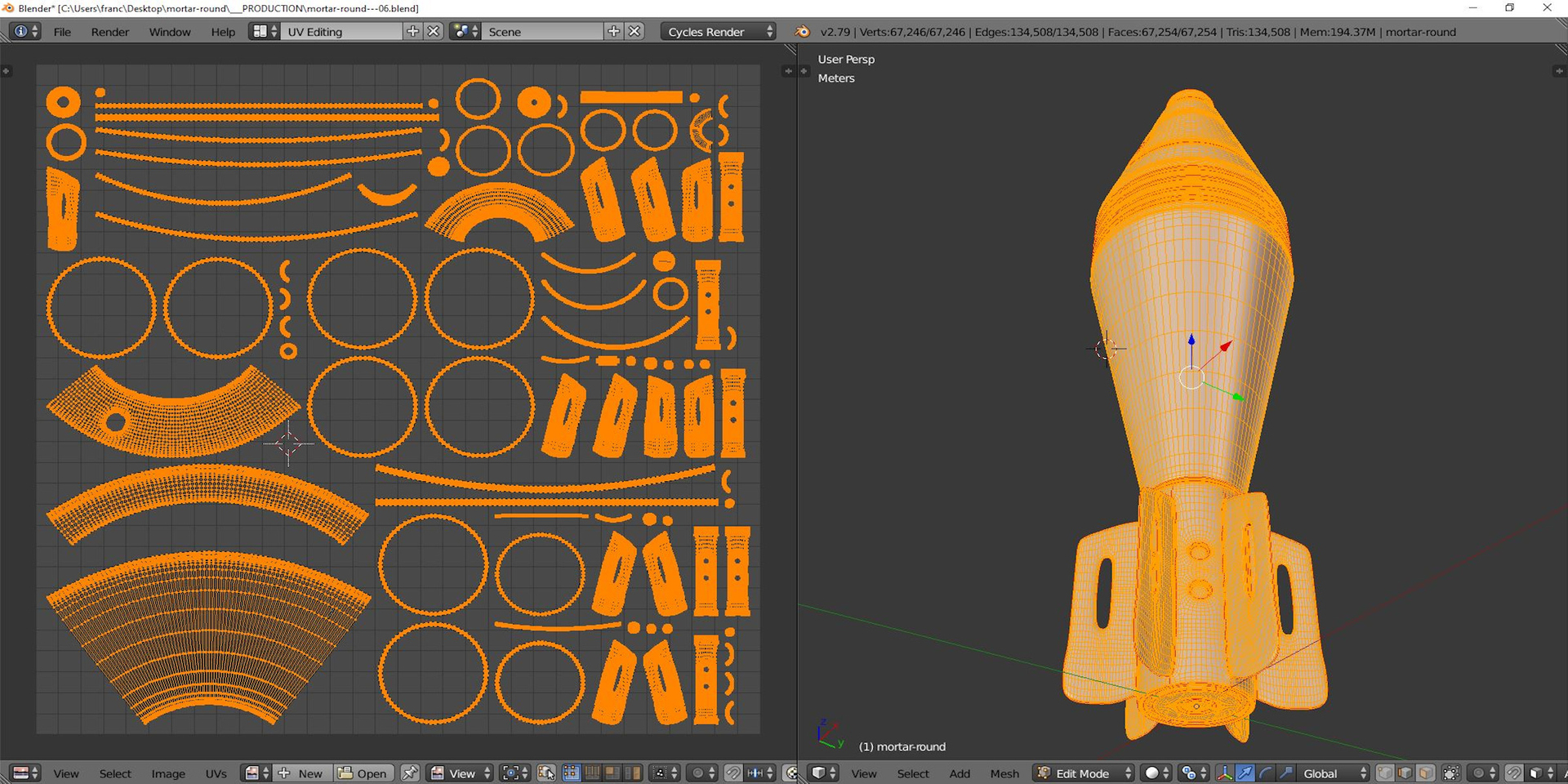 3D Mortar round model - TurboSquid 1753338