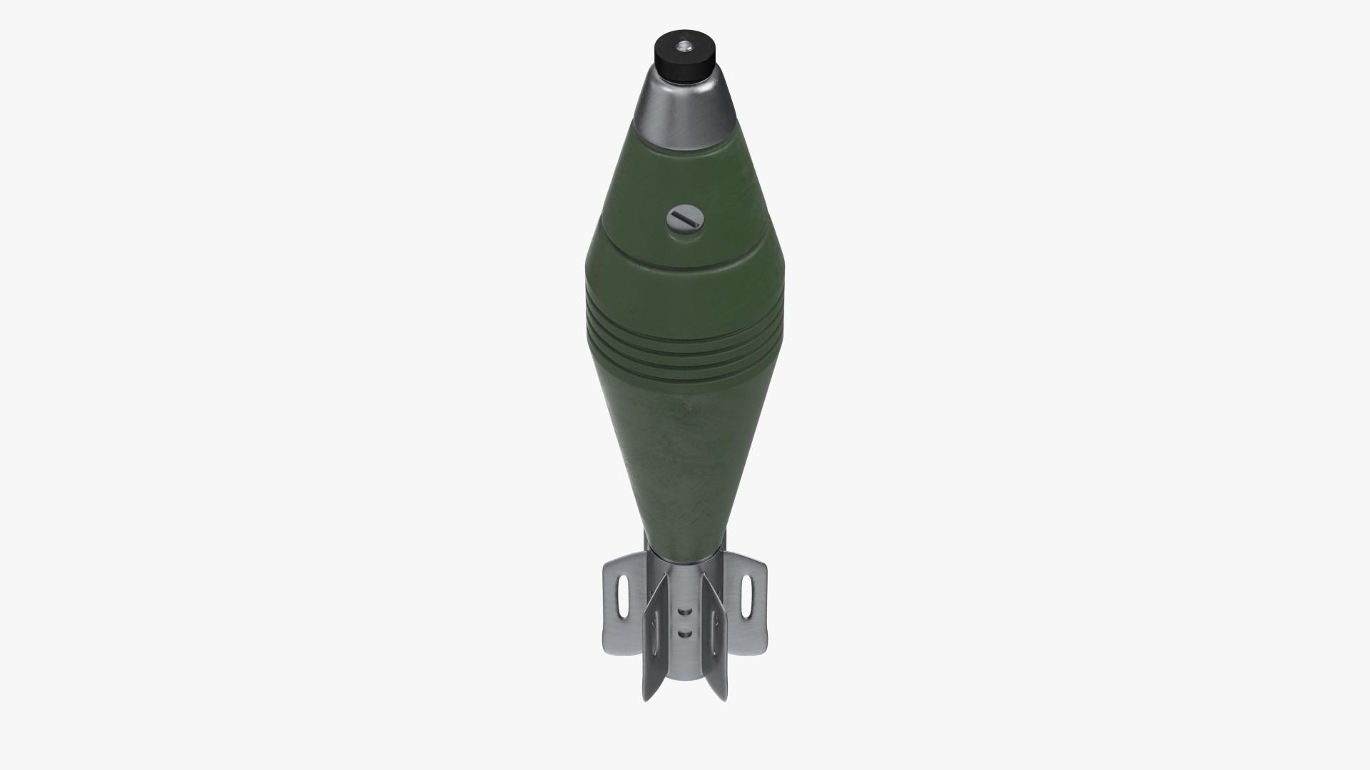 3D Mortar Round Model - TurboSquid 1753338