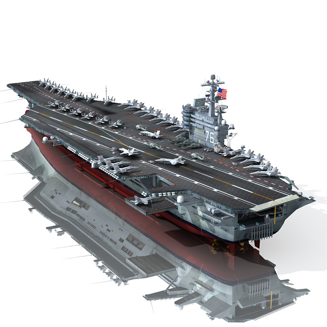 uss ronald reagan cvn-76 3d model
