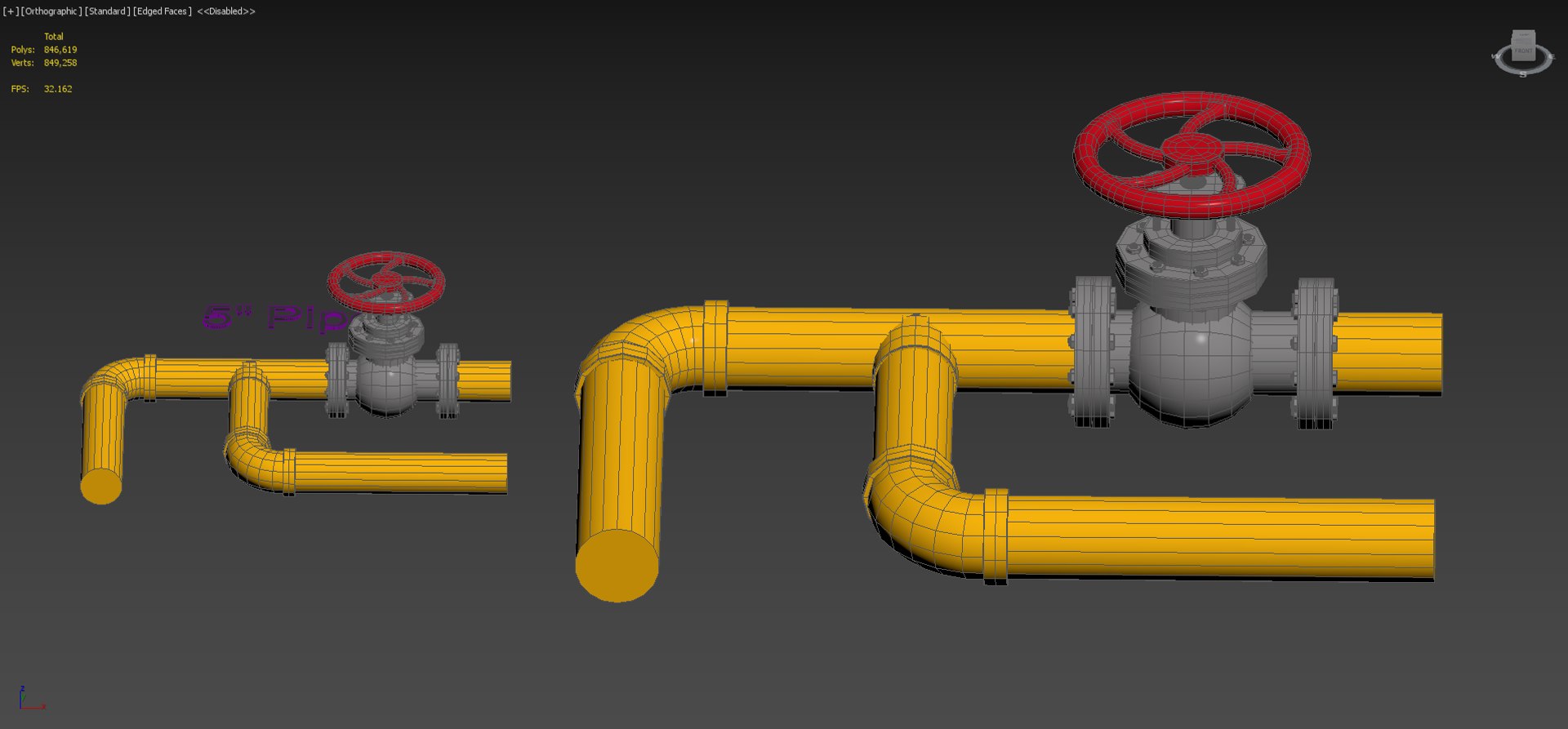 Valve Gas Pipe 3D Model - TurboSquid 1611031