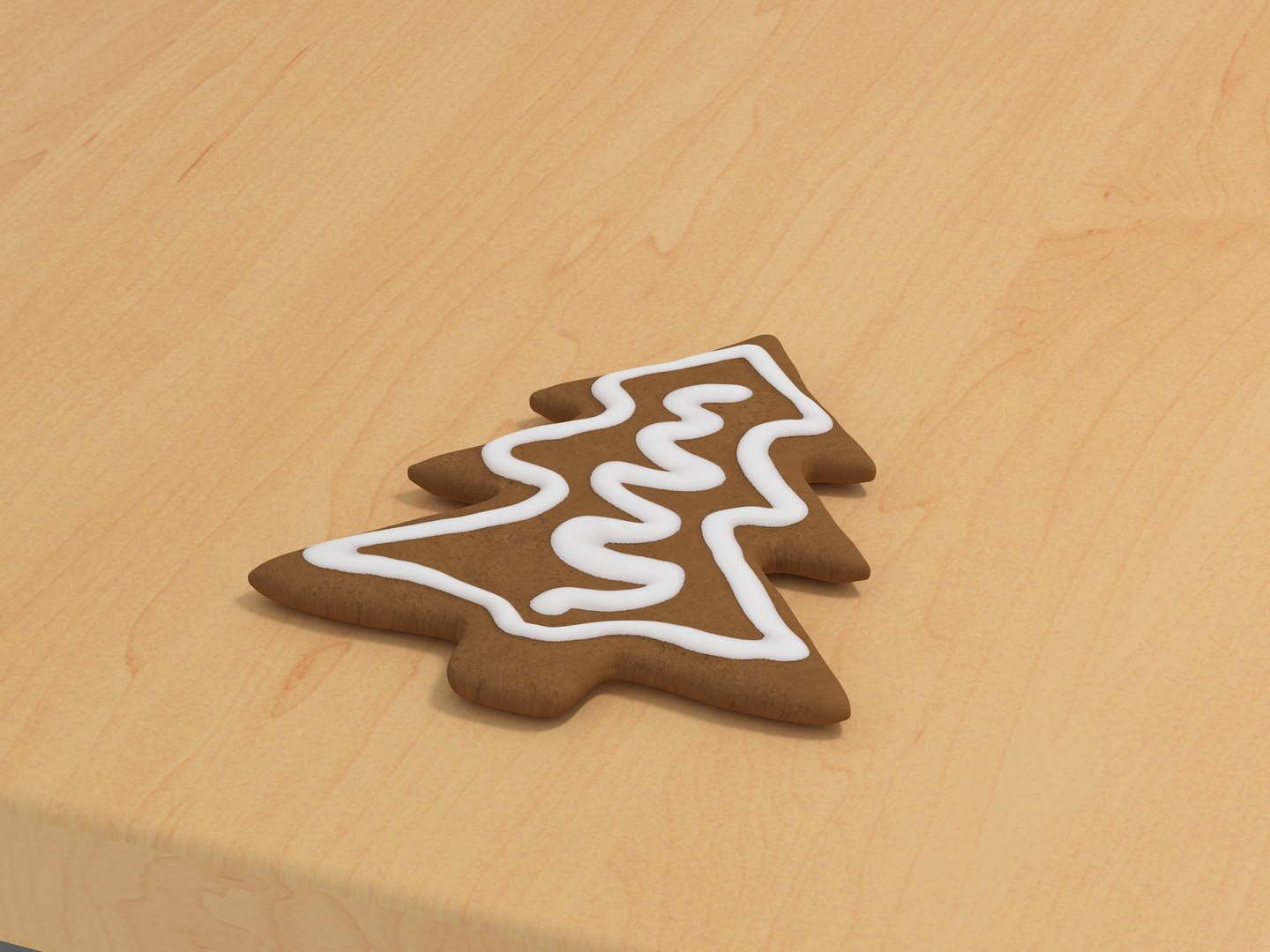 gingerbread xmas tree 3d model