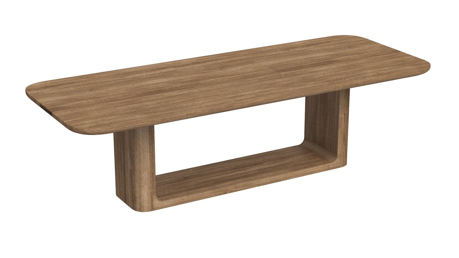 3D RH Oslo Open Teak Dining Table - TurboSquid 2155847