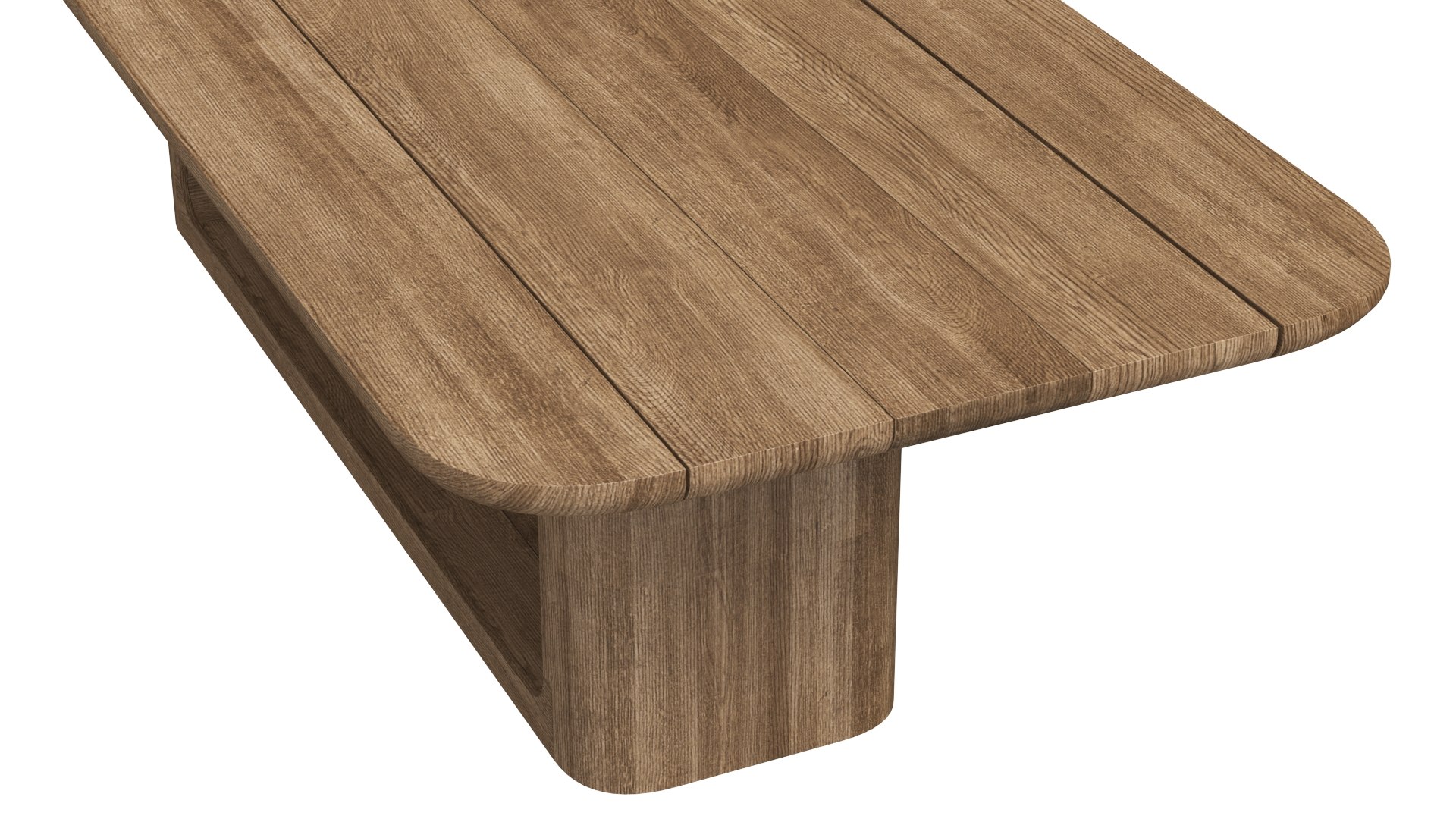 3D RH Oslo Open Teak Dining Table - TurboSquid 2155847