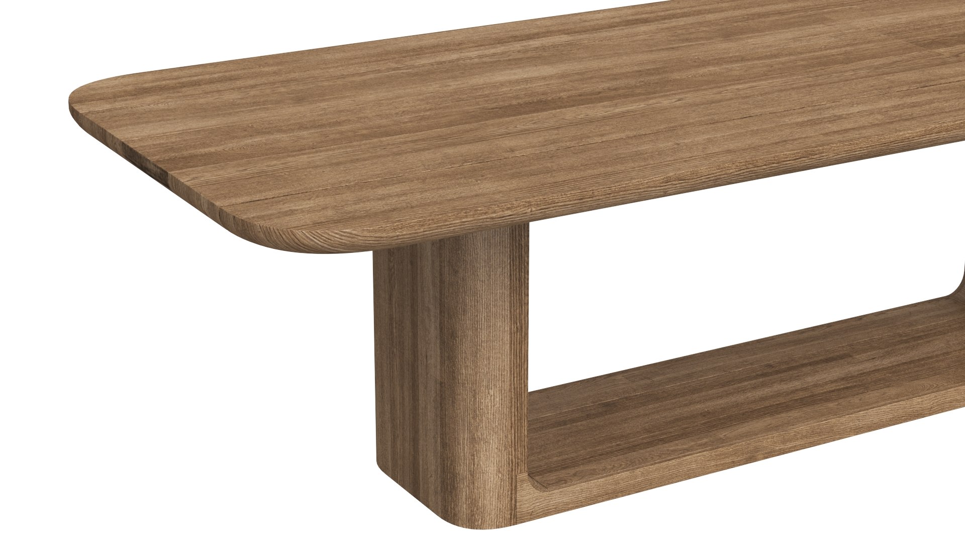 3D RH Oslo Open Teak Dining Table - TurboSquid 2155847