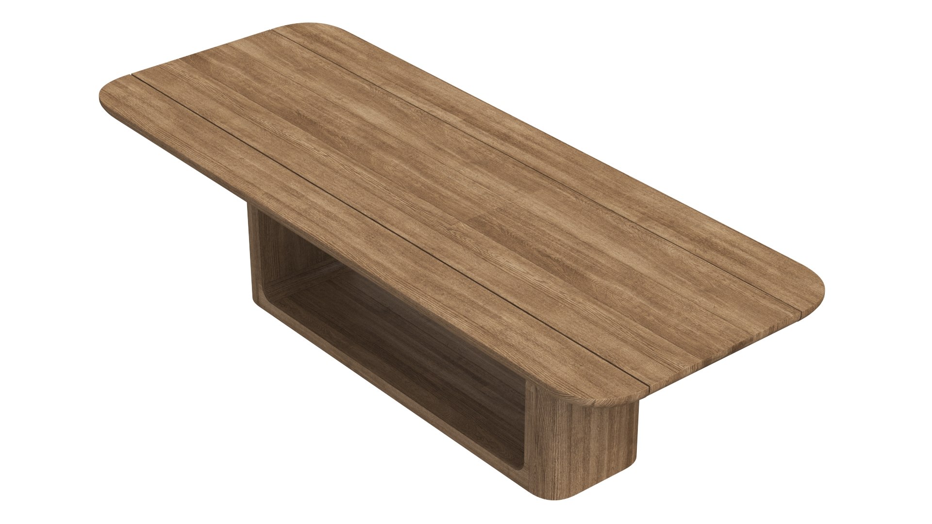 3D RH Oslo Open Teak Dining Table - TurboSquid 2155847