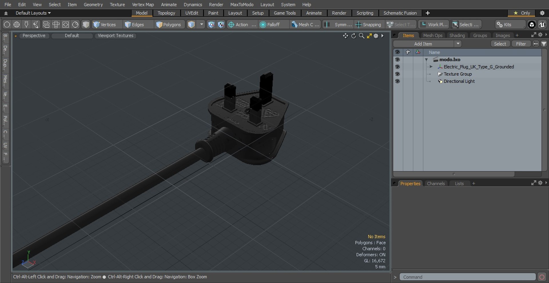 Electric Plug UK Type G Grounded 3D Model - TurboSquid 2045824