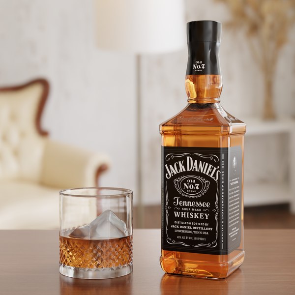 modelo 3d Jack Daniels Whiskey - TurboSquid 2059560