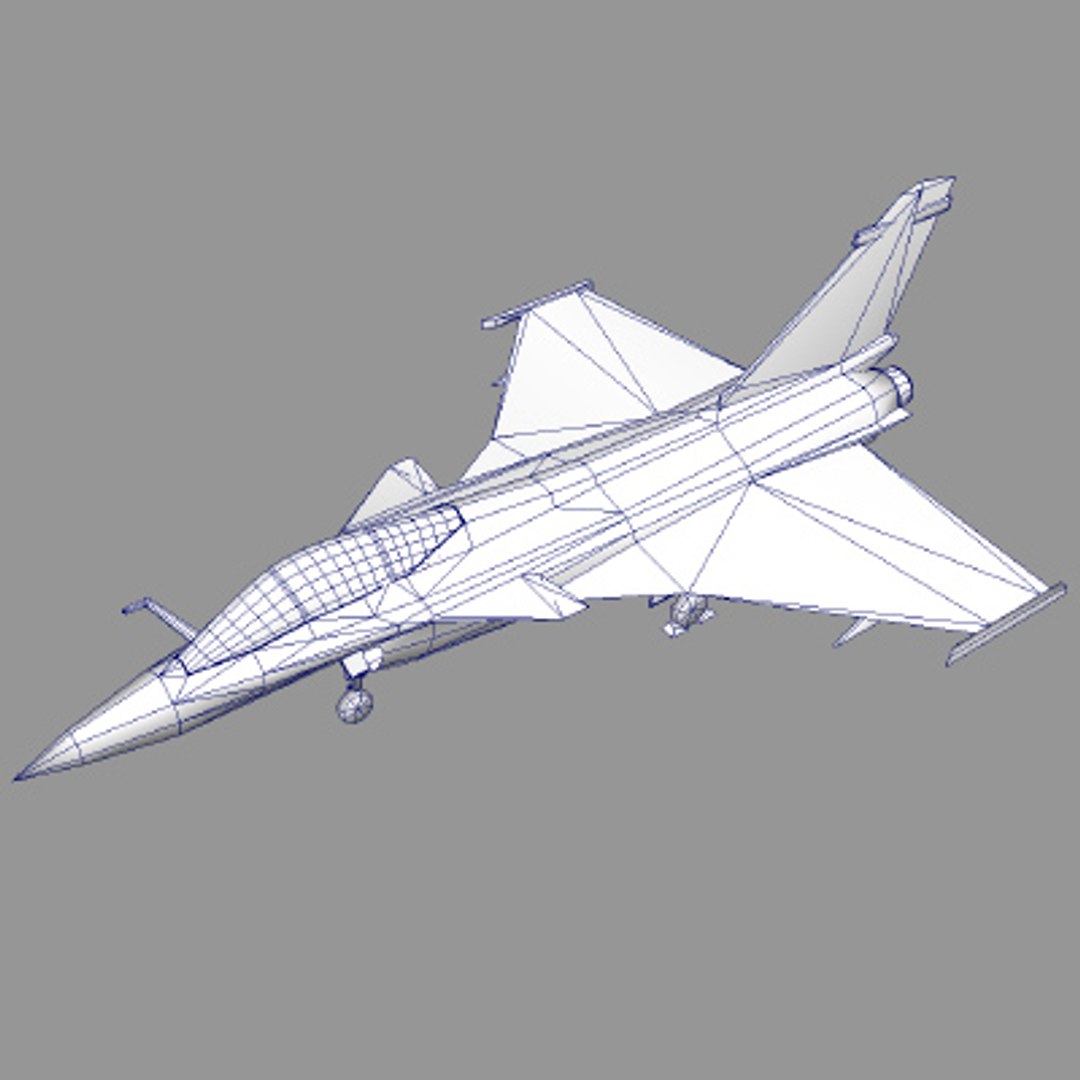 Obj Dassault Rafale Fighter Jet