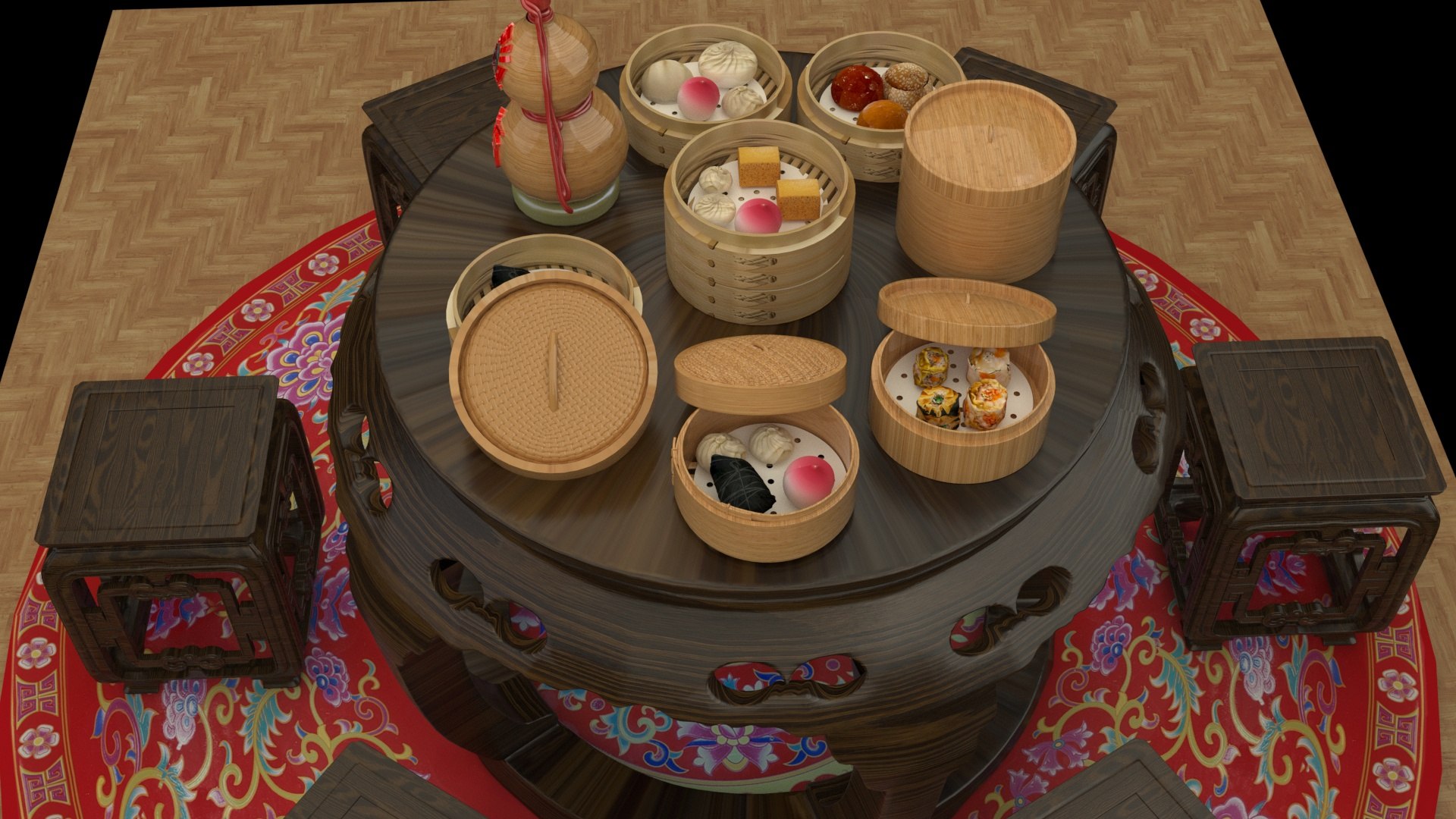 3D Chinese Dim Sum - TurboSquid 2142506