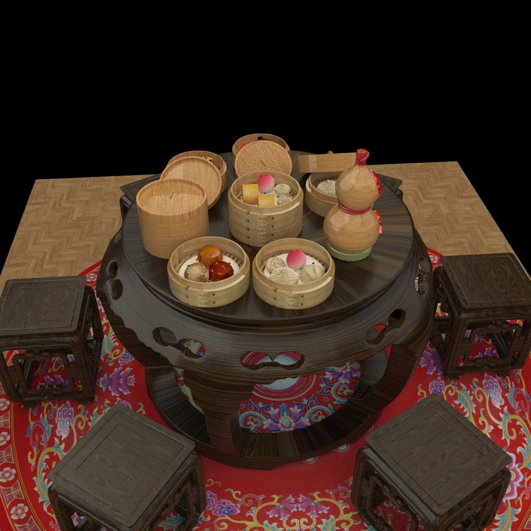 3D Chinese Dim Sum - TurboSquid 2142506
