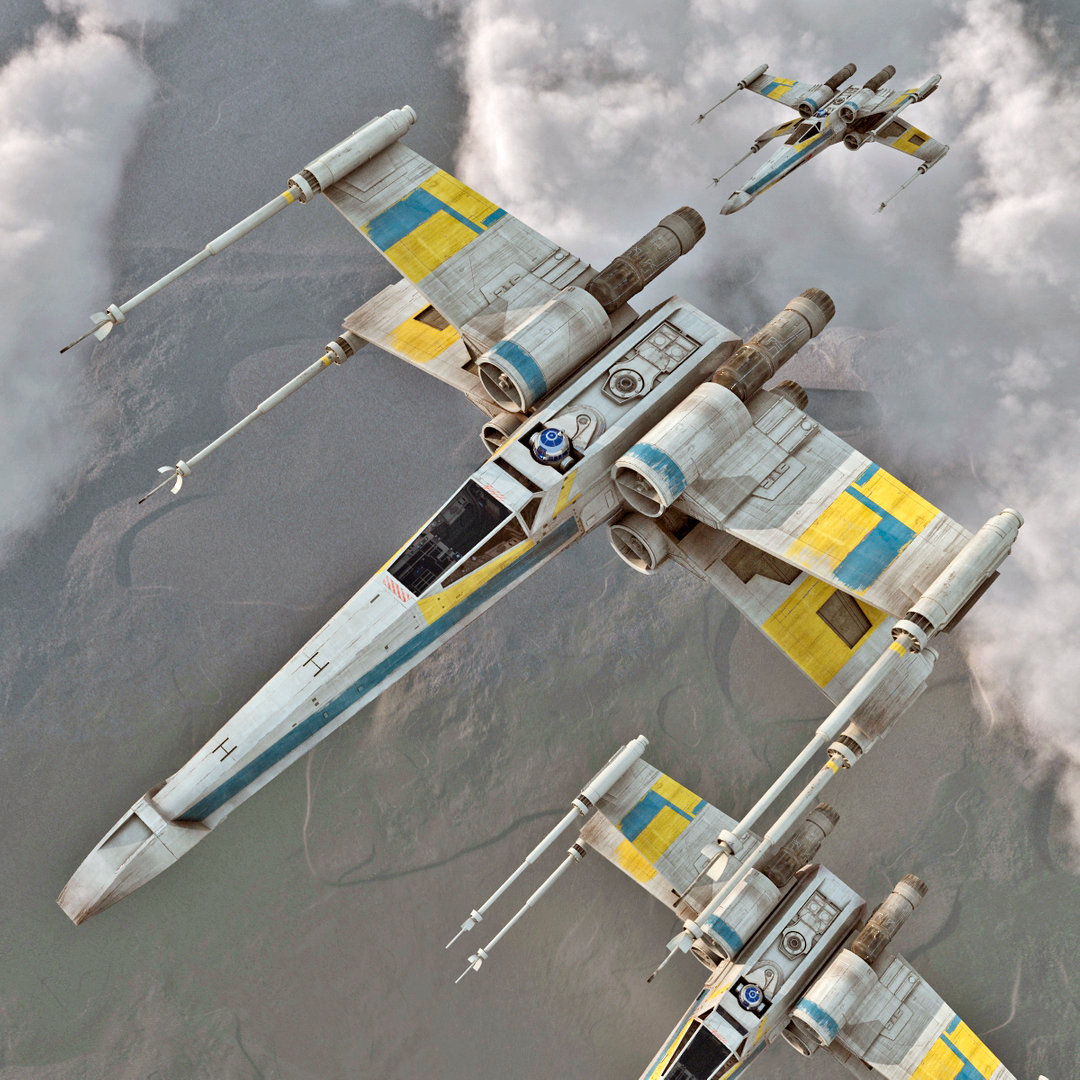3ds max star wars x wing