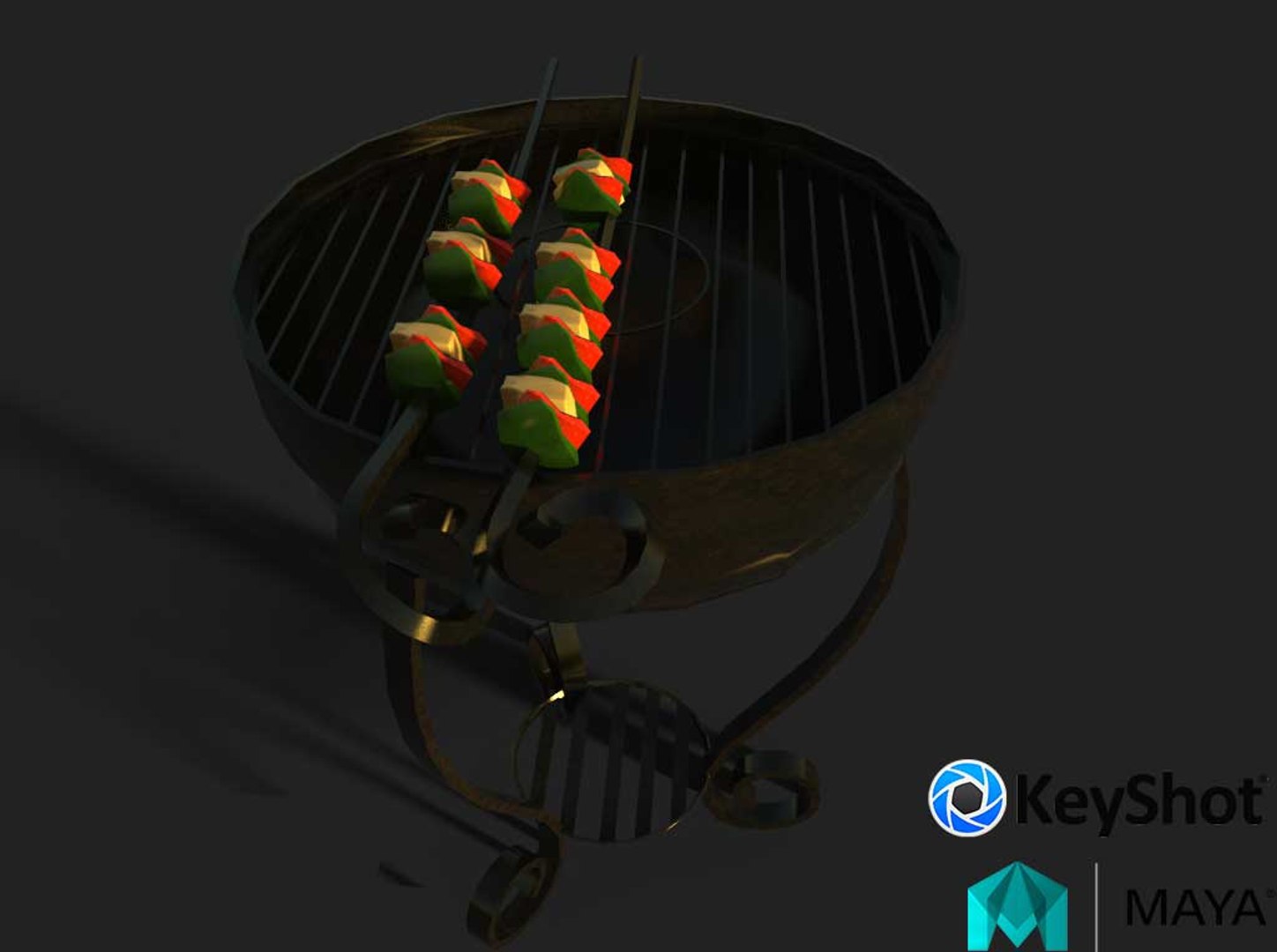 Free 3D Barbecue Grill - TurboSquid 1231160
