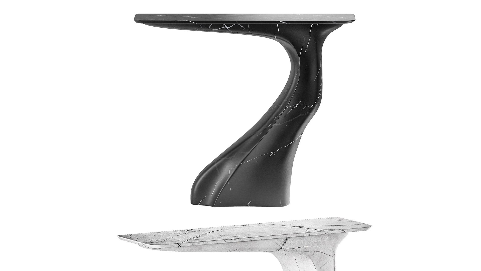 Modern Console Table Amorph Frolic 3D Model - TurboSquid 2254002
