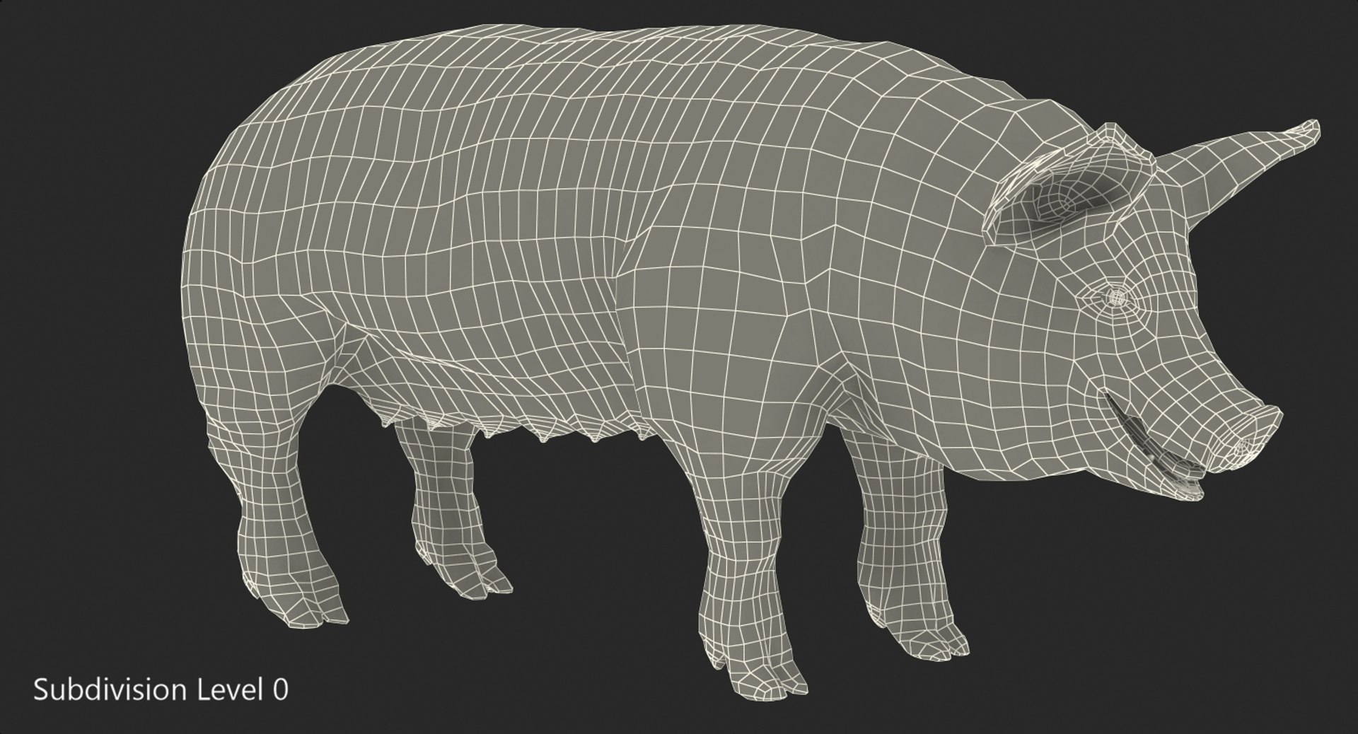 3D Model Pig Sow Peitrain Rigged - TurboSquid 1371732