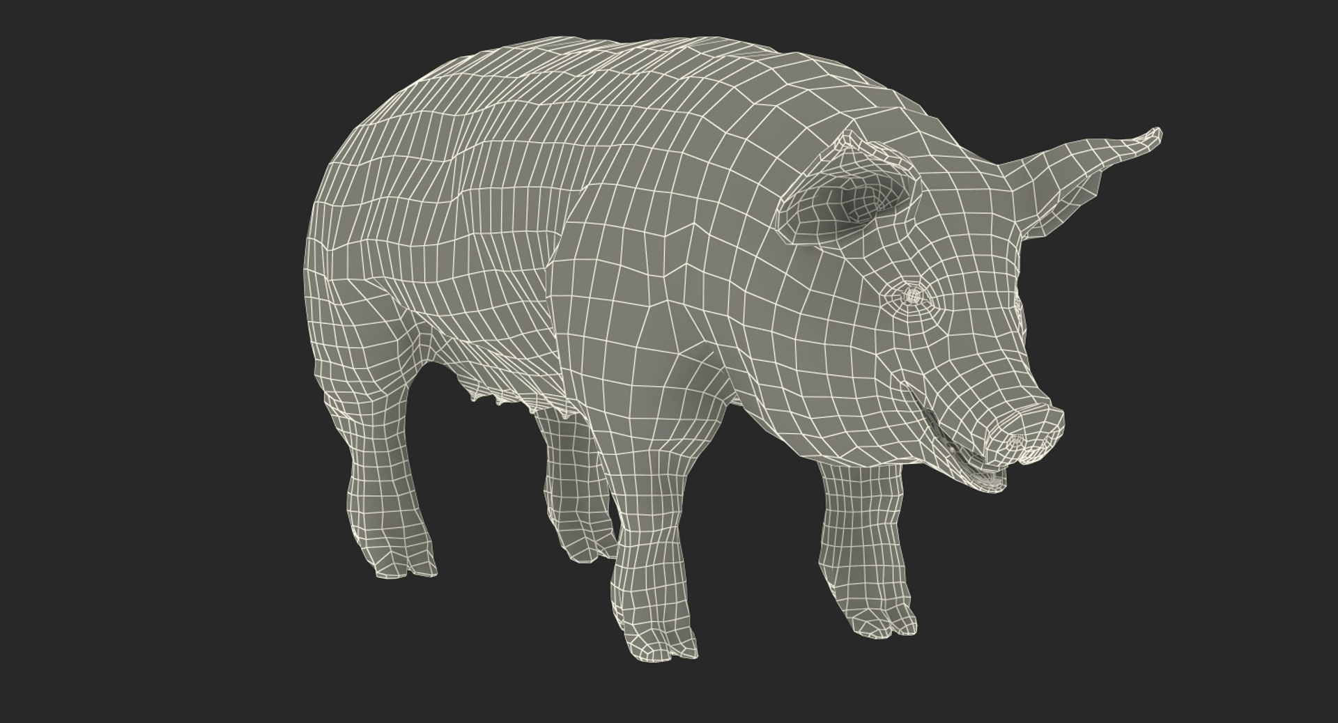 3D Model Pig Sow Peitrain Rigged - TurboSquid 1371732