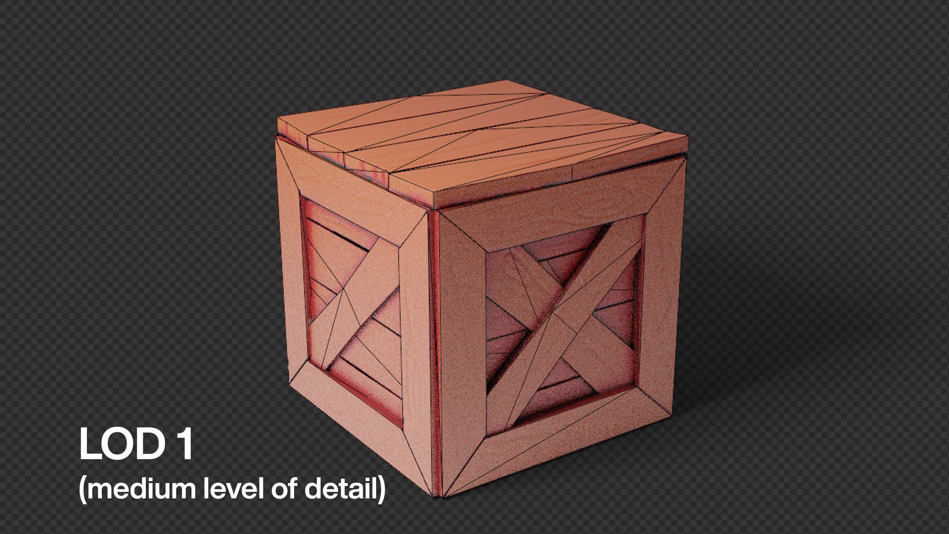 Game Crate LODs 3D Model - TurboSquid 1759033