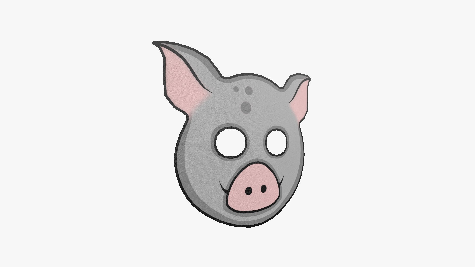 Pig Mask Paper 03 - Character Design Fashion 3D Model - TurboSquid 2386369