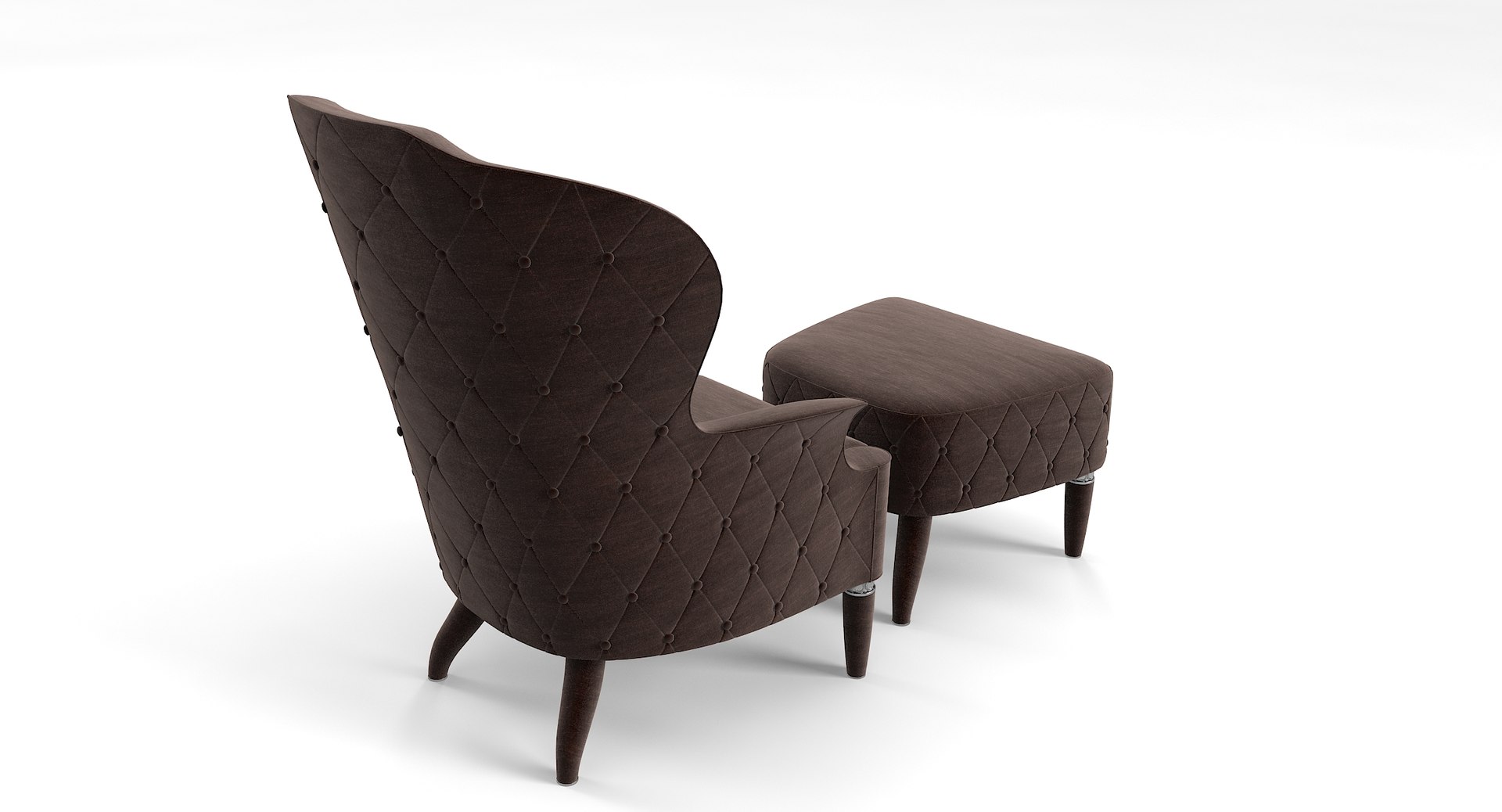 Visionnaire Alice Chair Pouf 3D Model - TurboSquid 1214372