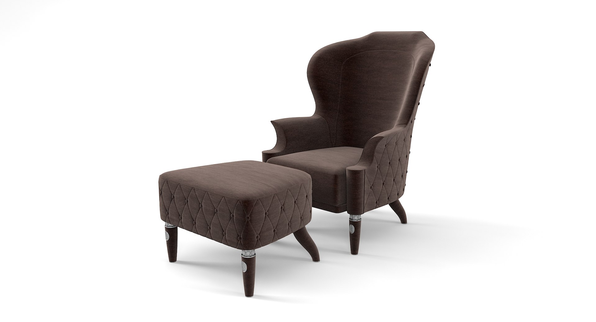 Visionnaire Alice Chair Pouf 3D Model - TurboSquid 1214372