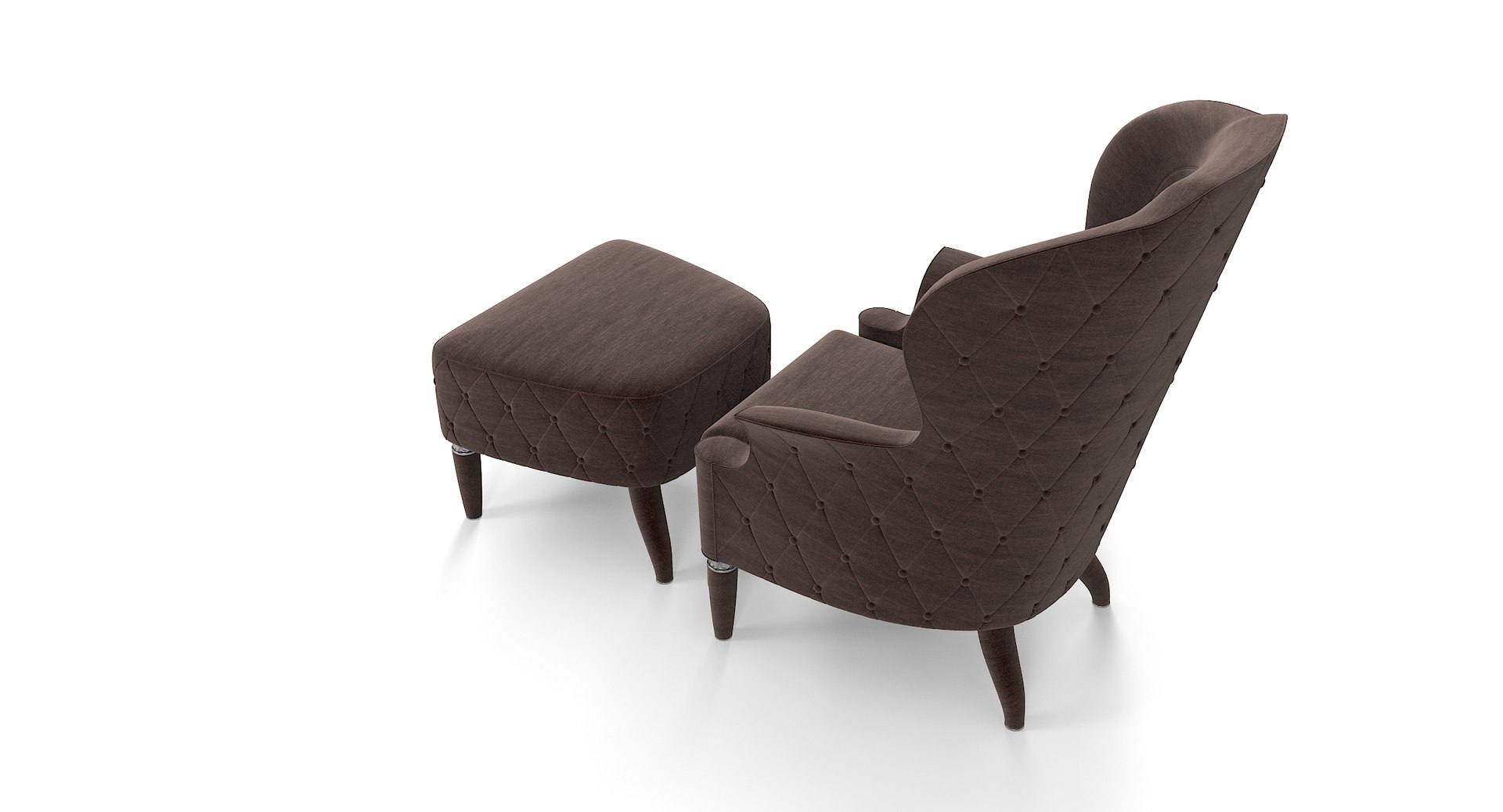 Visionnaire Alice Chair Pouf 3D Model - TurboSquid 1214372