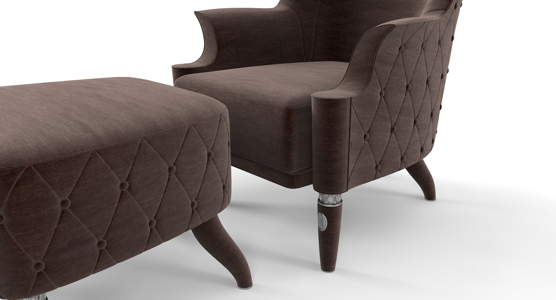 Visionnaire Alice Chair Pouf 3D Model - TurboSquid 1214372