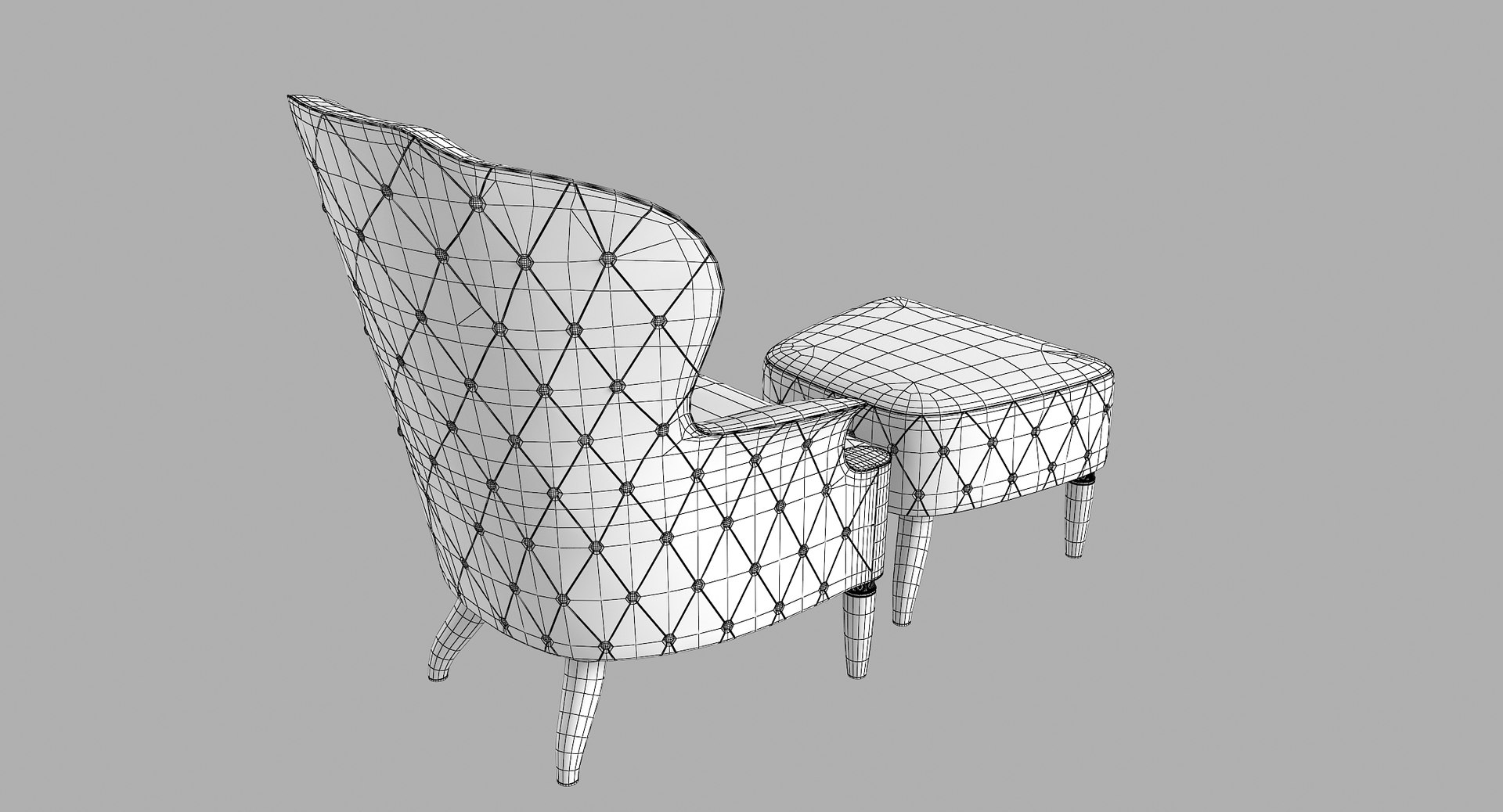Visionnaire Alice Chair Pouf 3D Model - TurboSquid 1214372