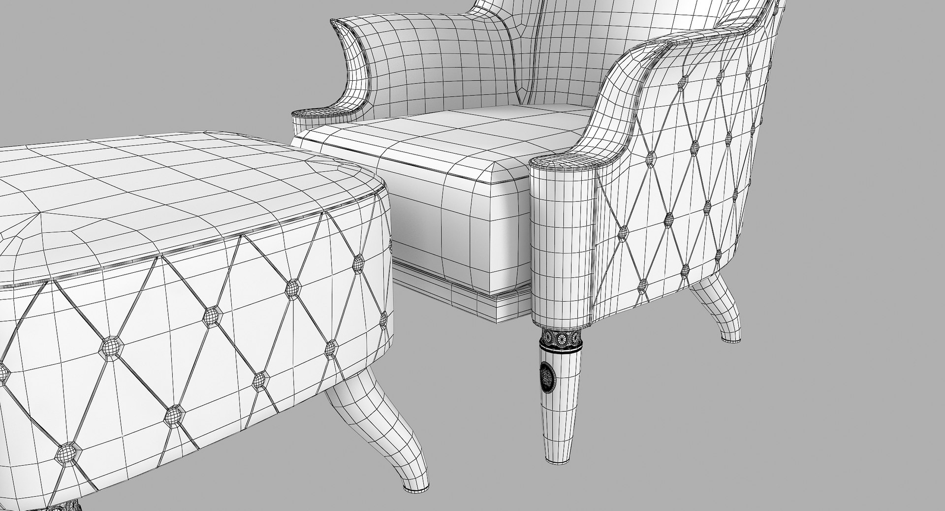 Visionnaire Alice Chair Pouf 3D Model - TurboSquid 1214372