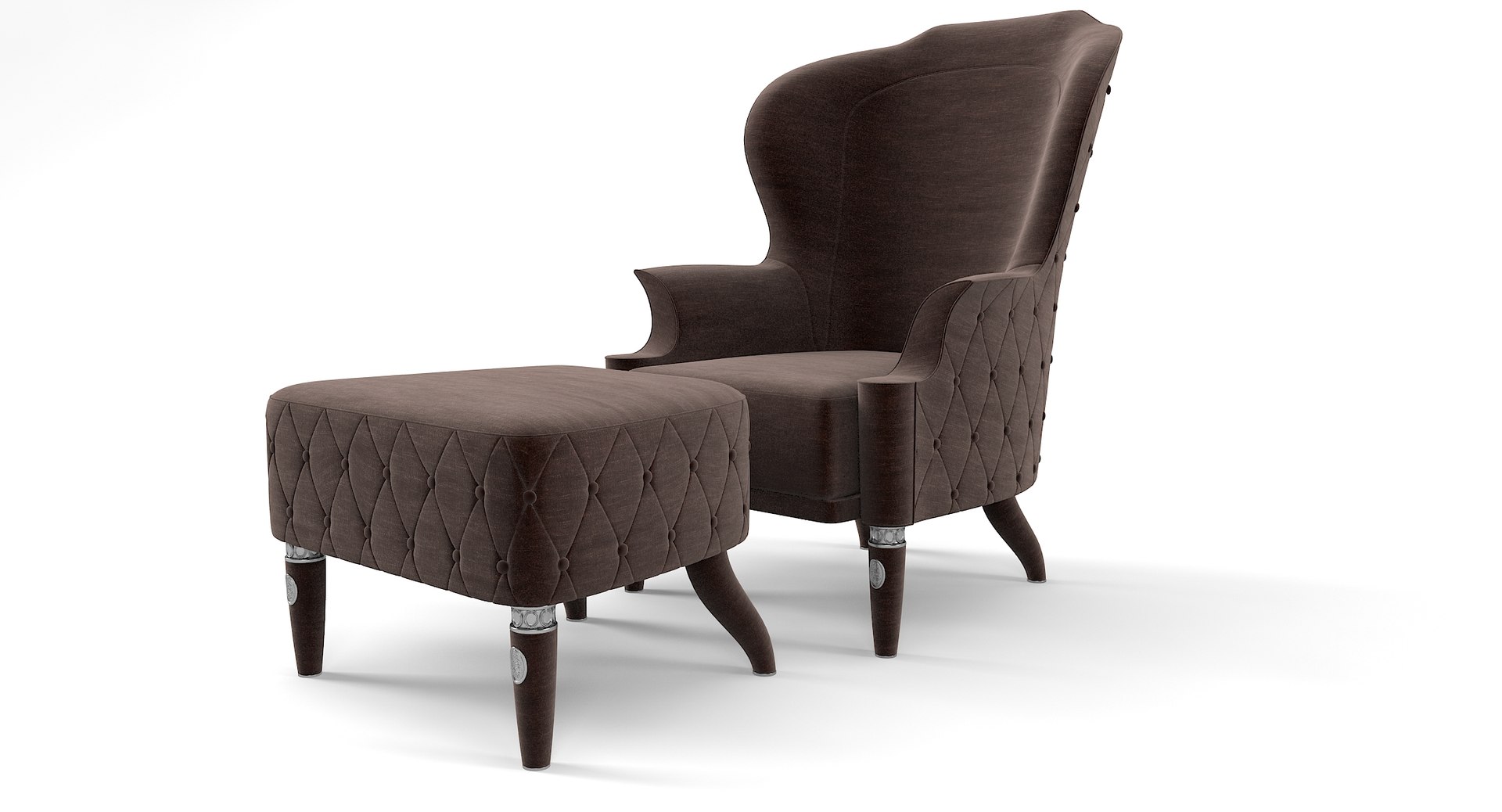 Visionnaire Alice Chair Pouf 3D Model - TurboSquid 1214372