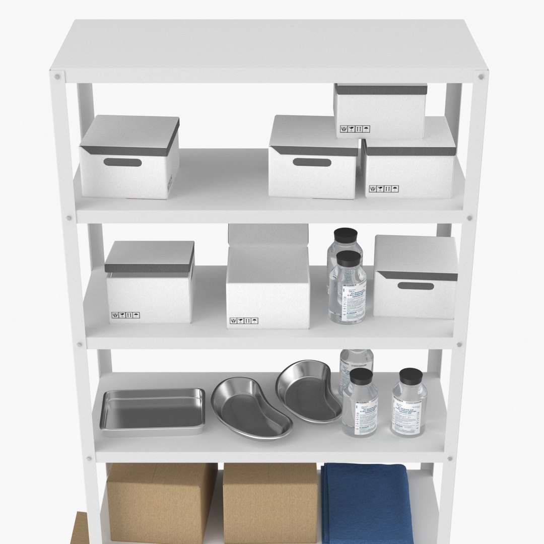 Realistic medical rack items 3D - TurboSquid 1208192