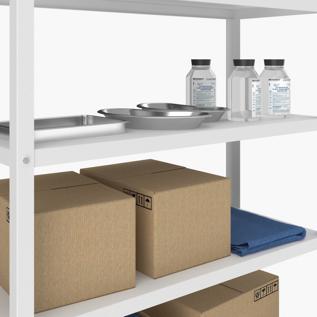 Realistic medical rack items 3D - TurboSquid 1208192