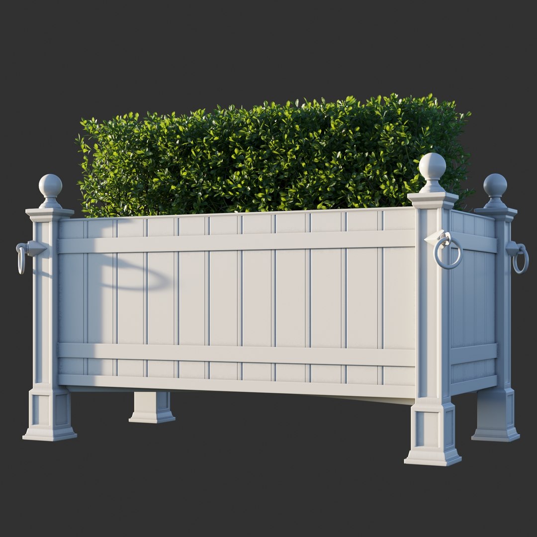 Boxwood Planter 3D Model - TurboSquid 1474667