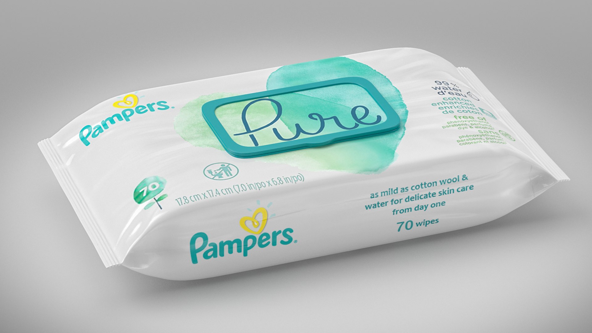 3D Model Wet Wipes Pampers - TurboSquid 1684048