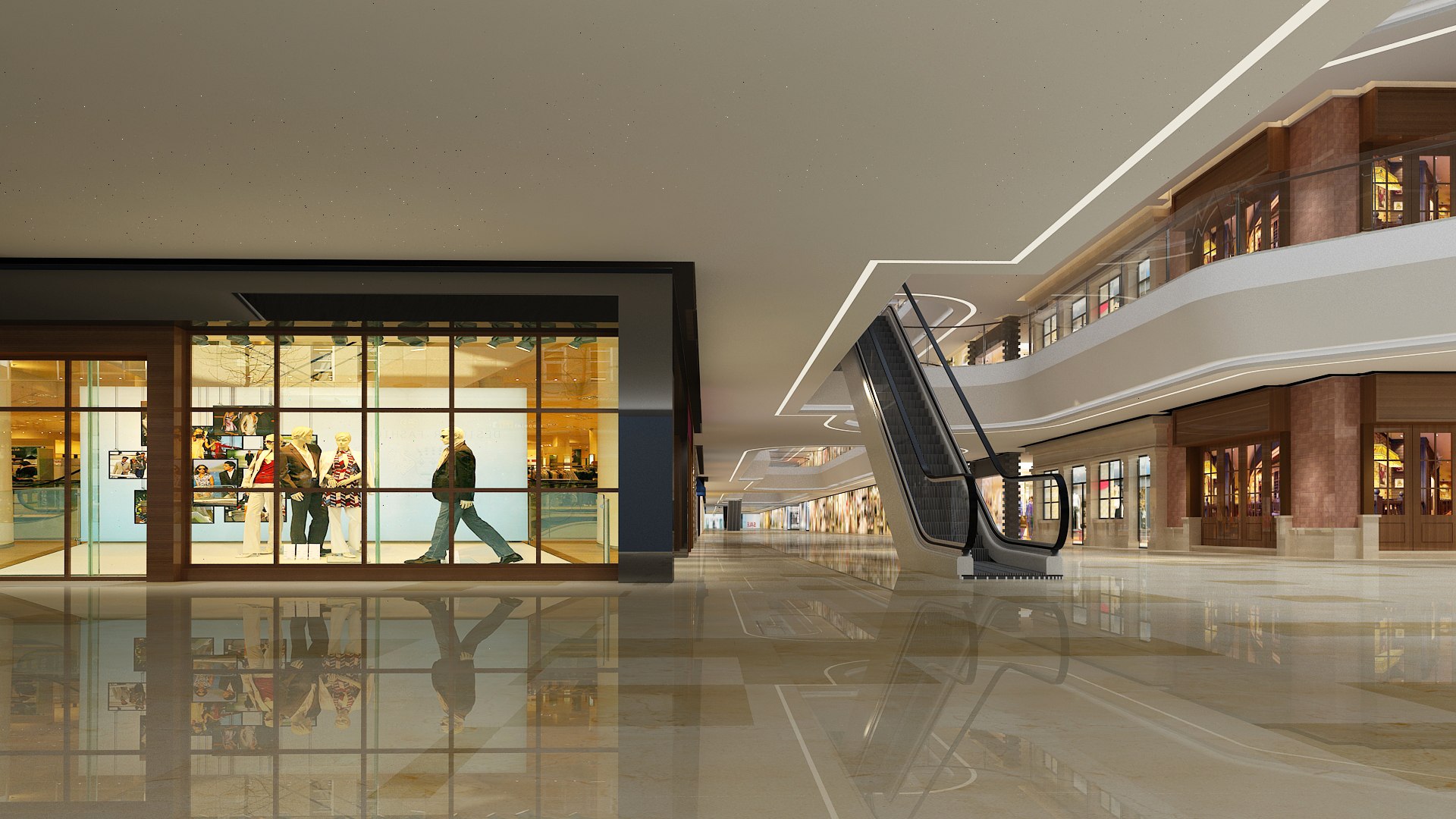 3D Model Shopping Mall 24 - TurboSquid 2144456