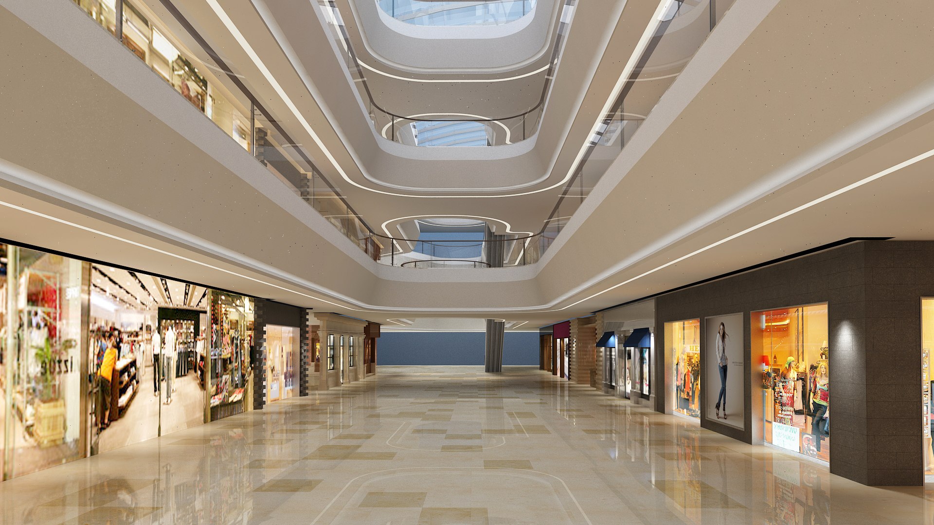 3D Model Shopping Mall 24 - TurboSquid 2144456