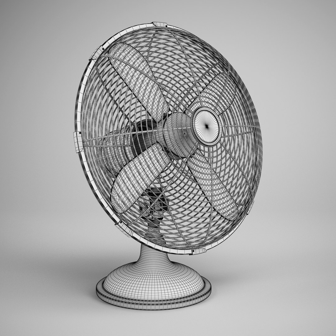 Desk Fan 03 3d Model
