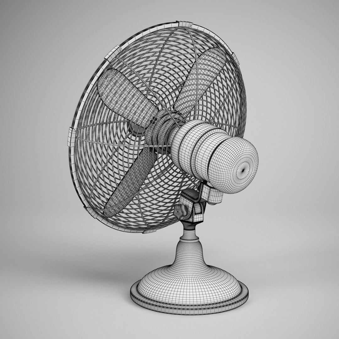 Desk Fan 03 3d Model