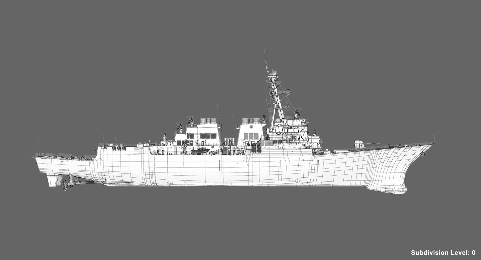 Uss winston s churchill model - TurboSquid 1380139