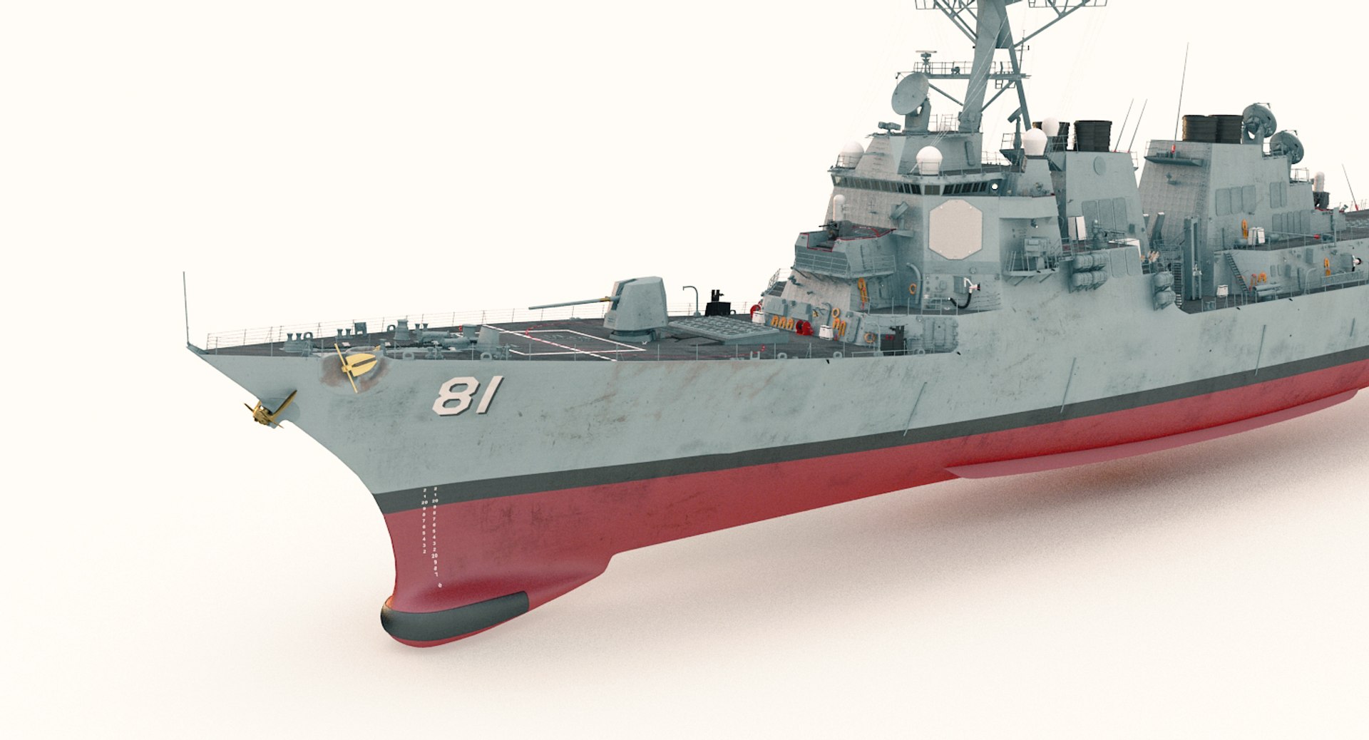 Uss Winston S Churchill Model - TurboSquid 1380139