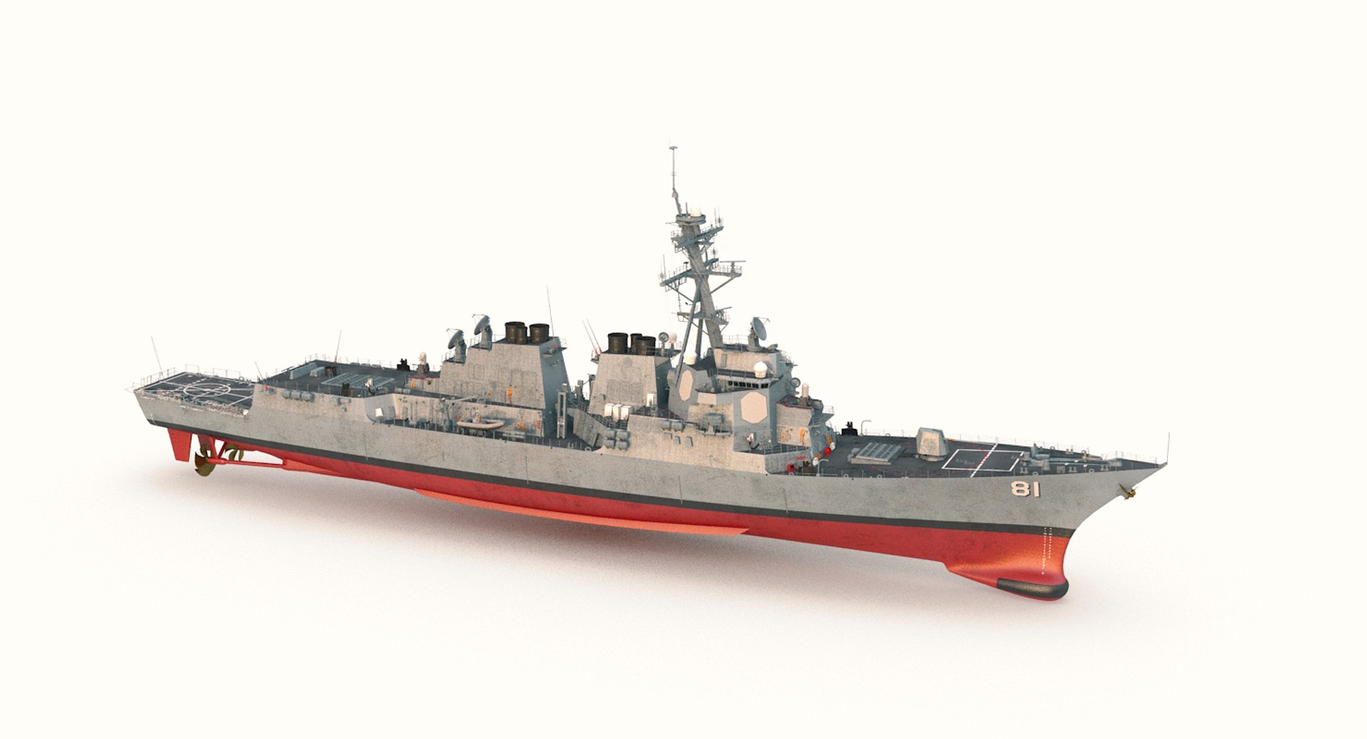 Uss Winston S Churchill Model - TurboSquid 1380139